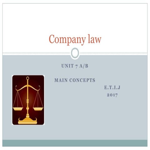 Company law | PPTX
