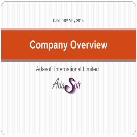 Adasoft International Ltd Company Overview | PPTX