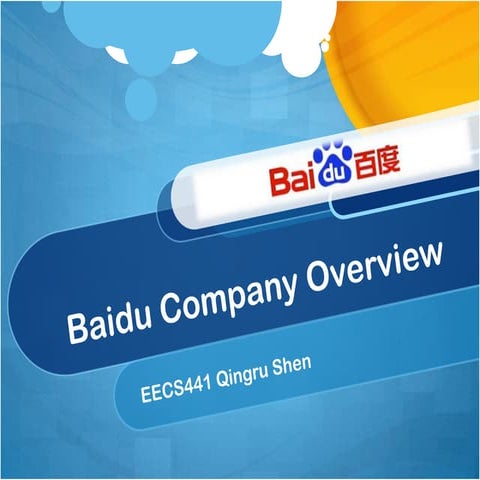 Company presentation baidu-QingruShen | PPTX