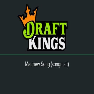 Company presentation - draft kings | PPTX