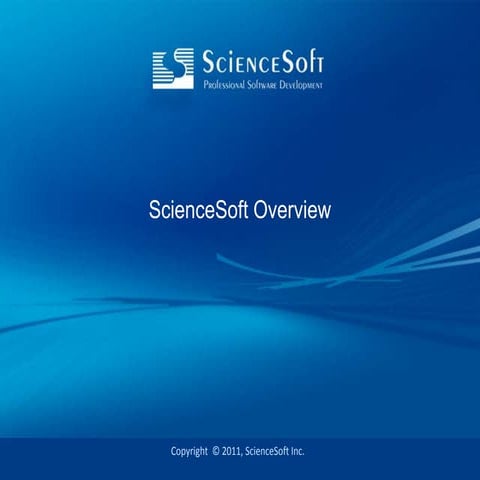 ScienceSoft Presentation | PPT
