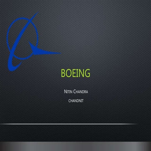 Company Presentation Boeing | PPTX