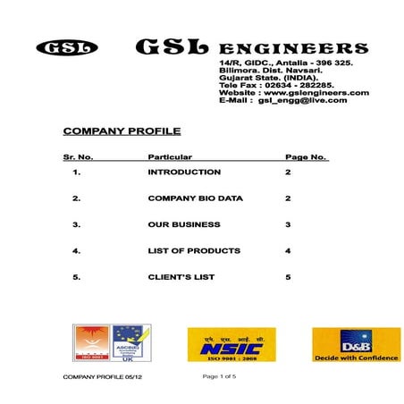 Company profile | PDF