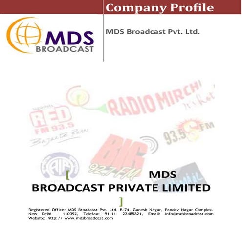 MDS BROADCAST PROFILE | DOCX | College Radio | Music