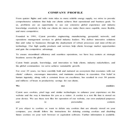 Company profile | PDF