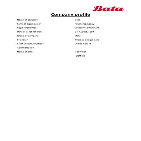 Company profile | PDF