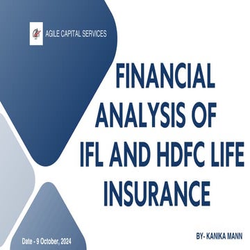 Financial Analysis of HDFC AND IFL LIFE INSURANCE.pdf