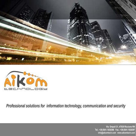 Company profile - Aikom Technology | PPT
