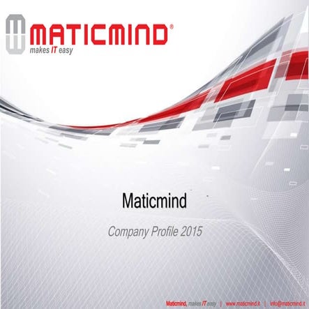 Maticmind: azienda leader nel settore dell’ICT | PPT