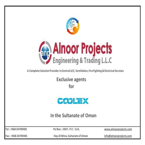 Al Noor Projects & Engineering Trading LLC Company profile | DOCX