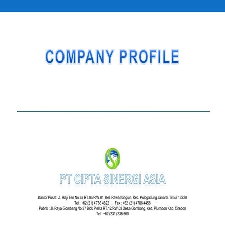 Contoh Company Profile Perusahaan .pptx