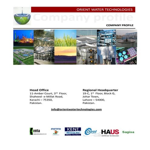 Company profile of orient water technologies | PDF