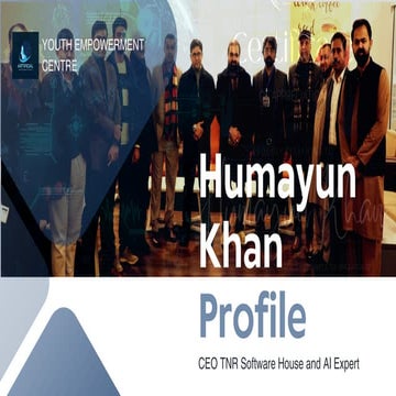 Company Profile Presentation for Humayun Khan | PPT