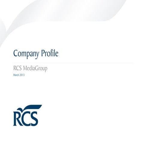 Company profile rcs en | PDF