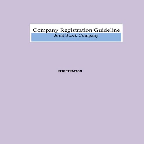 Company registration guideline rjsc | PDF