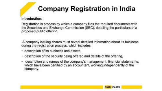 Company Registration In Delhi - MC Maheshwari | PPT