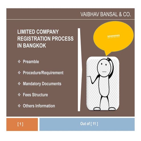 Company registration process in Thailand | PPT