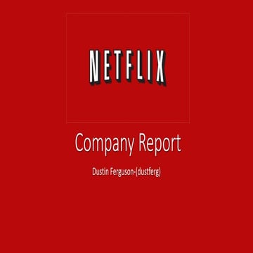 Company report Netflix | PPTX