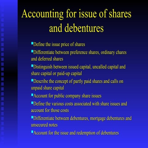 Issue of shares | PPTX