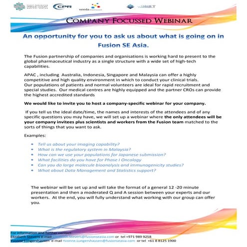 Company specific webinar | PDF