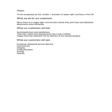 Company Vision | PDF