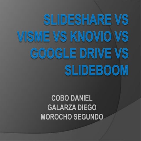 Comparacion slideshare | PPTX | Technology & Computing