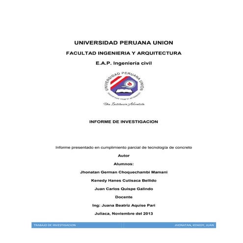 Tablas ACI - RNC para diseño de concreto | PDF
