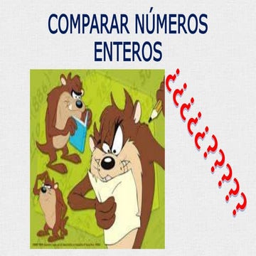 Comparar números enteros | PPT