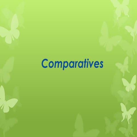 Basic English Comparative | PPTX
