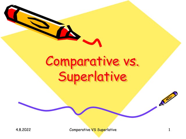 Comparative superlative-1 | PPT