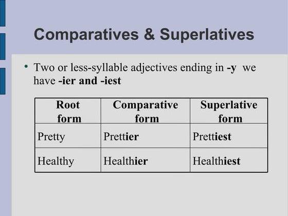 Comparative superlative-1 | PPT | Television | Entertainment