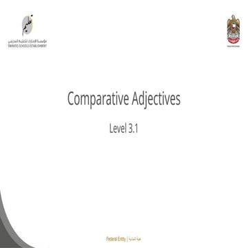 Comparative Adjectives -Level 3.1-Grammar Lesson.pptx