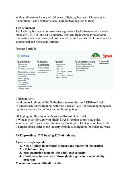 Philips lighting ppt | PPT