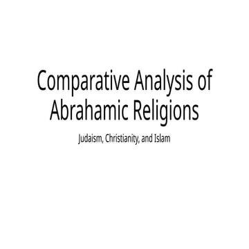 Comparative Analysis of Abrahamic Religions.pptx