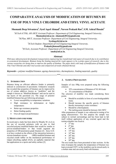 improveming aging resistance of asphalt by addition of polyethylene and ...