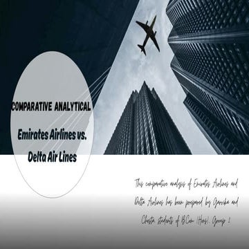 Comparative Analytical Study Emirates Airlines vs. Delta Air Lines ...