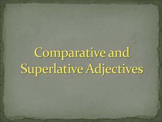 Adjective powerpoint | PPTX