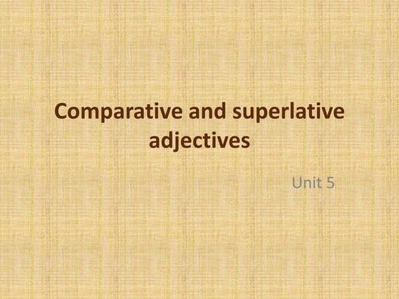 Comparison structures | PPT