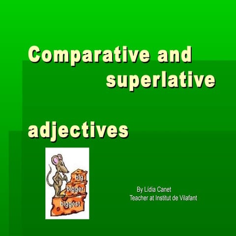 Comparative and superlative adjectives | PPT