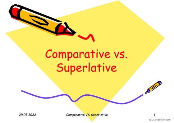 Comparative adjectives | PPT