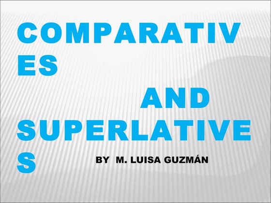 Comparative superlative-1 | PPT | Television | Entertainment