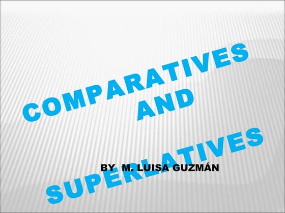 Comparative superlative-1 | PPT | Television | Entertainment