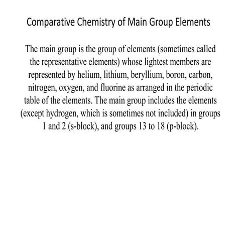 Comparative Chemistry of Main Group Elements 2.pptx