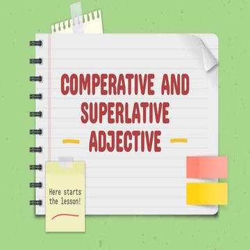 COMPARATIVE DAN SUPERLATIVE.MATERI BAHASA INGGRISpptx | PPTX