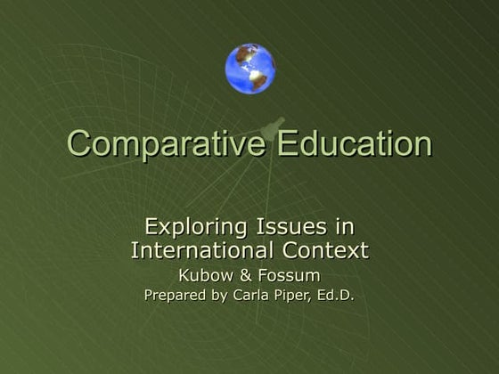 Comparative educational system | PPT