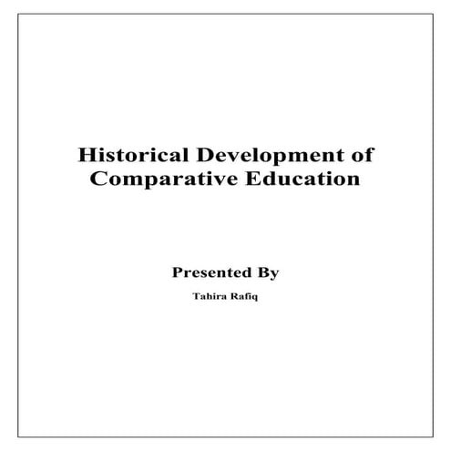 Comparative Education | PDF
