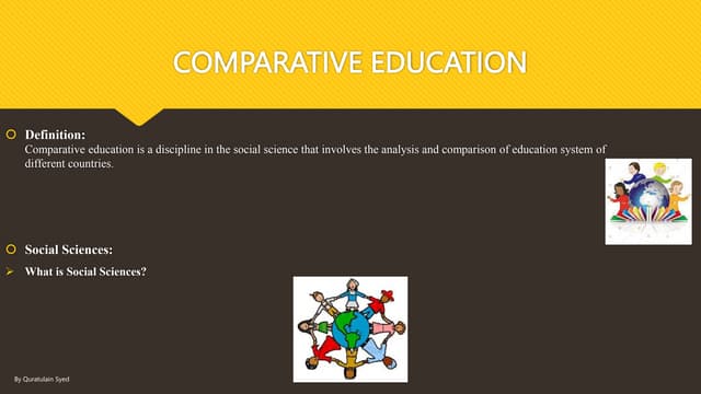 Introduction to comparative education | PPTX
