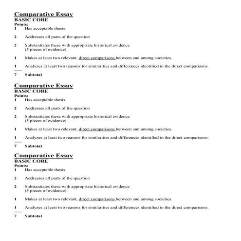 Comparative essay 7 points | DOCX