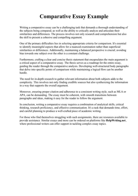Sample Of Comparative Essay.pdf