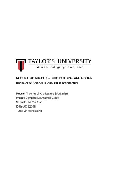 ARCHITECTURE DESIGN REPORT SEM 6 | PPT